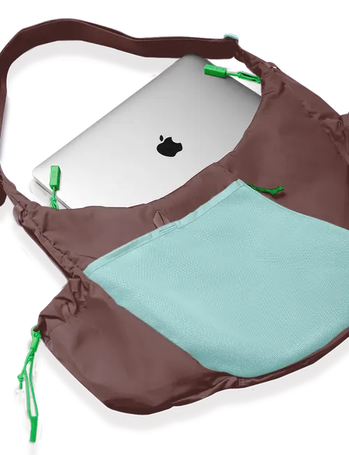 BABOON TO THE MOON Crescent Crossbody Big 8l - Mint Chip