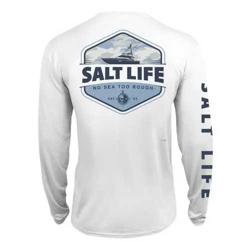 SALT LIFE Heavy Seas Performance Long Sleeve Tee