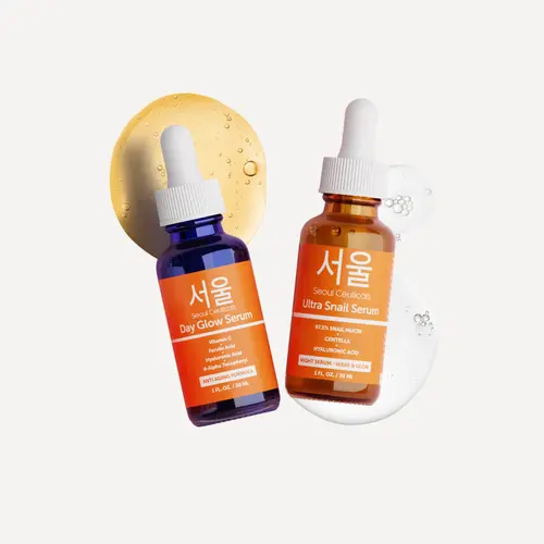 SEOUL CEUTICALS Korean Beauty Bundle Day & Night Serum Duo Kit - None
