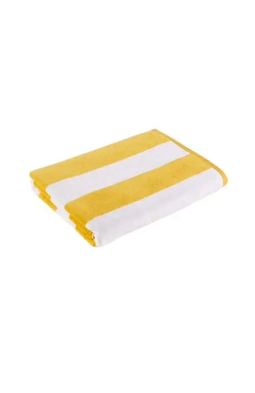 CHRISTY Cabana Stripe Vibrant Beach Towels - Yellow