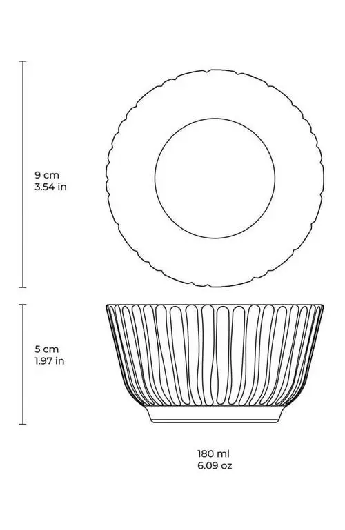 PORTO BRASIL Linhas Ramekin Set Of 6 - Oceano