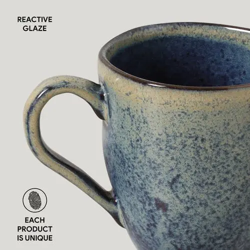 PORTO BRASIL Organic Mug Set Of 4 - Denim