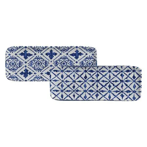 PORTO BRASIL Rectangular Platter Small Set Of 4 - Maya