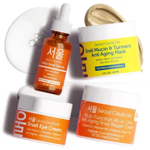 SEOUL CEUTICALS Korean Beauty Bundle Snail Mucin Glow Kit - None