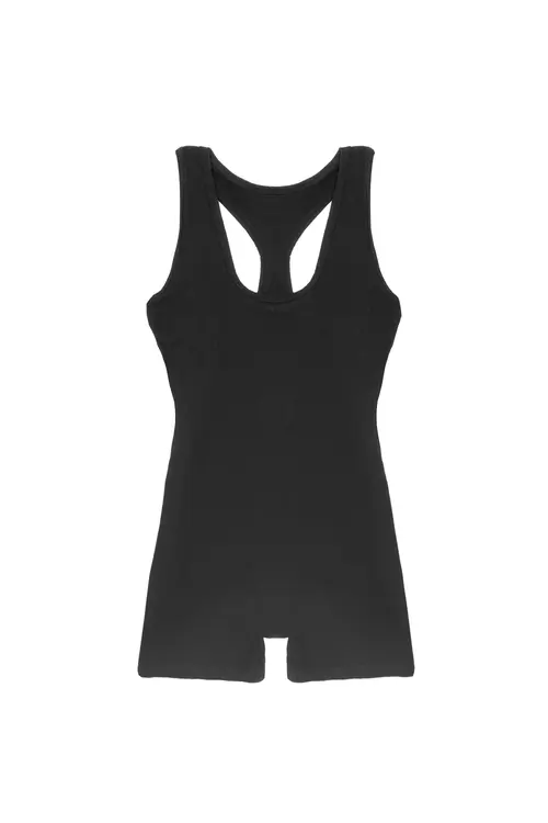 CHEEKY CHERRY Active Romper With Built-in Liner