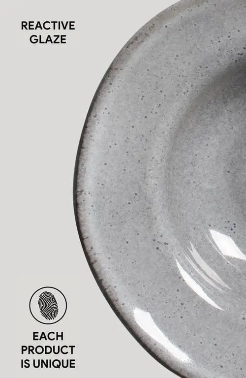 PORTO BRASIL Dessert/deep Rim Plate Set Of 4 - Dust