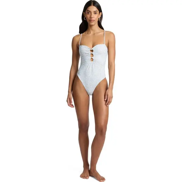 Onia Colette One-piece Swimsuit - Sky/egret