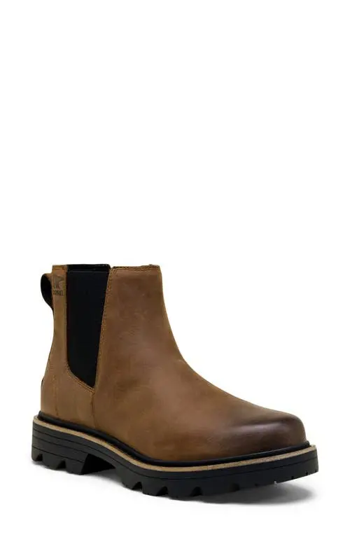 Sorel Revel Road Waterproof Chelsea Boot - Tobacco/black