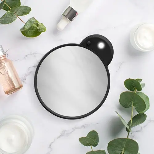 ZADRO Lighted Compact Mirror With 15x Magnification & Retractable Suction Cups