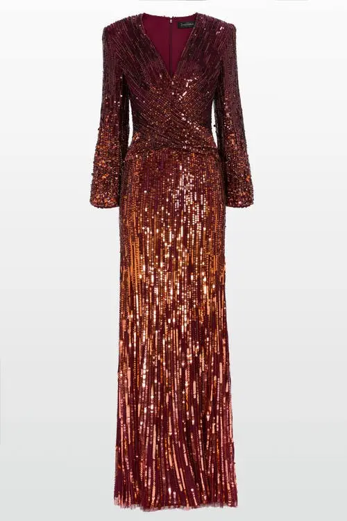 Jenny Packham Cosmos Gown - Cardinal