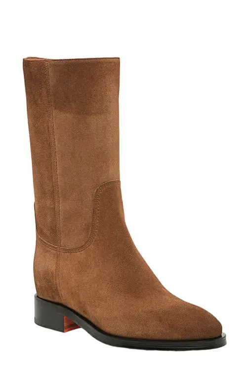 Santoni Suede Ankle Boots - Brown