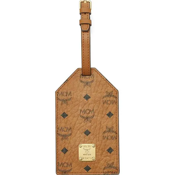 Mcm Ottomar Luggage Tag - Brown