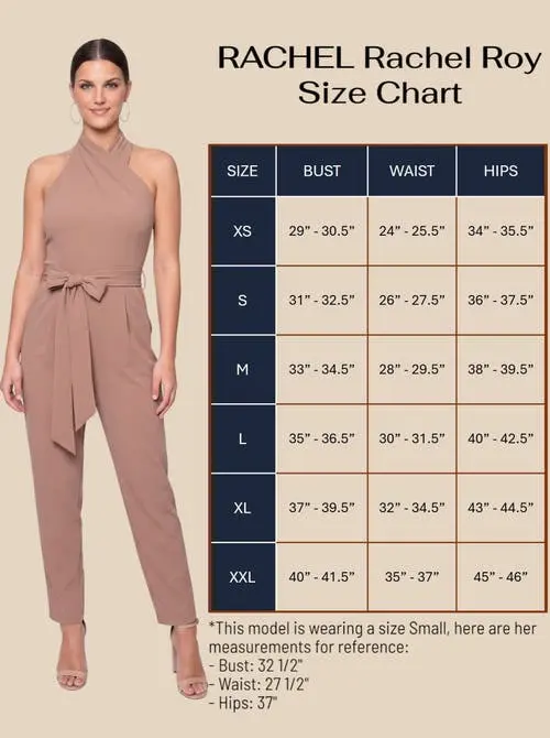 Rachel Rachel Roy Crossover Halter Jumpsuit - Almond