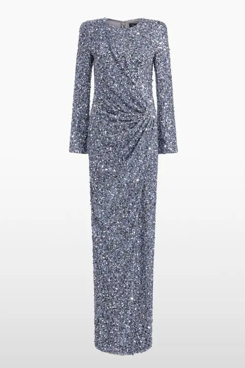 Jenny Packham Marie Maxi Gown - Basalt Grey