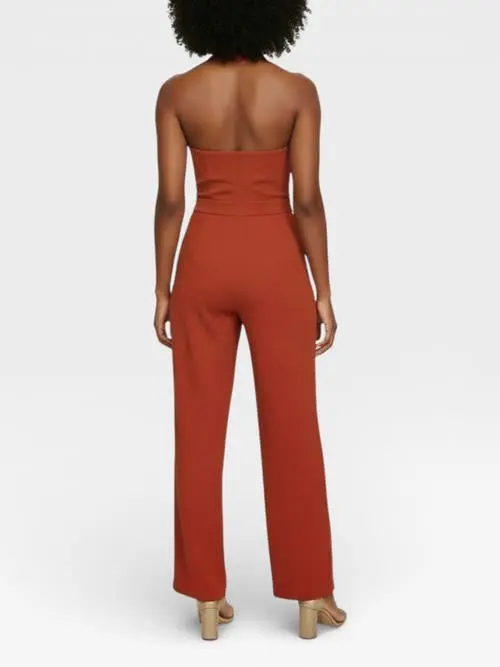 Rachel Rachel Roy Halter Neck Keyhole Jumpsuit