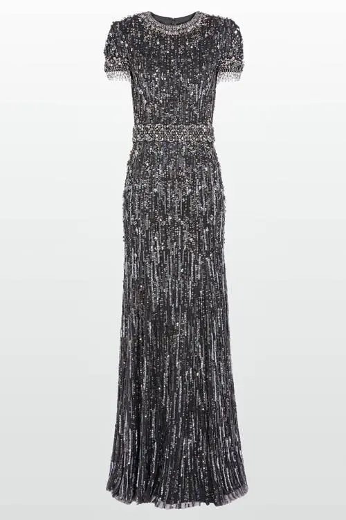 Jenny Packham Roxy Gown - Shadow Grey