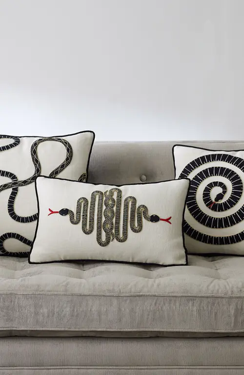 Jonathan Adler Eden Embroidered Pillow
