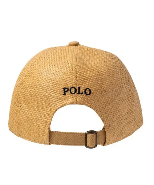Polo Ralph Lauren Straw Baseball Cap - Natural