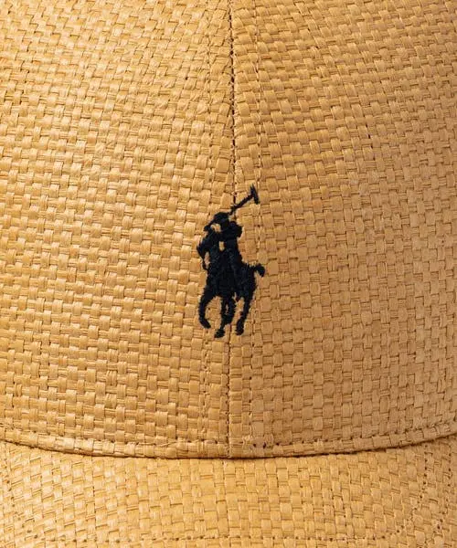 Polo Ralph Lauren Straw Baseball Cap - Natural