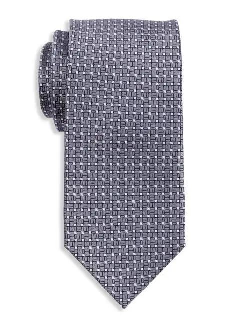OAK HILL BY DXL Micro Patterned Necktie - Charcoal