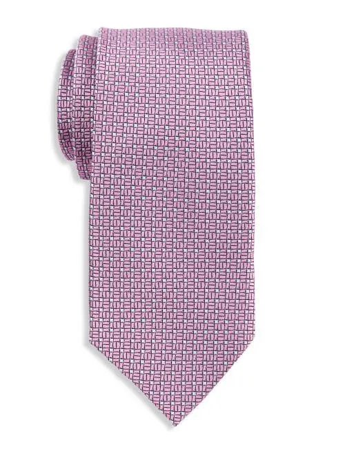 OAK HILL BY DXL Micro Patterned Necktie - Pink