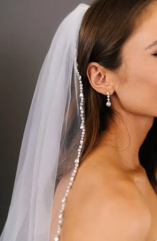 UNTAMED PETALS Serenade Pearl And Crystal Earrings