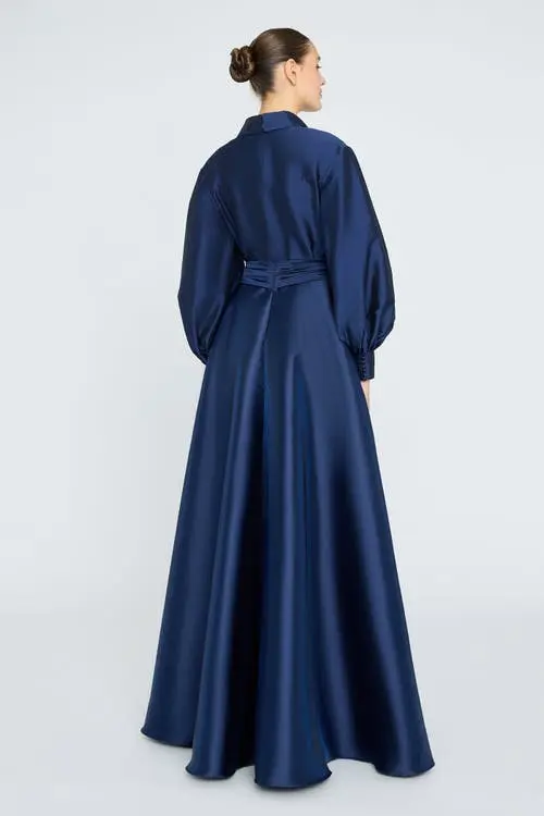 Theia Frieda Shirtdress Gown