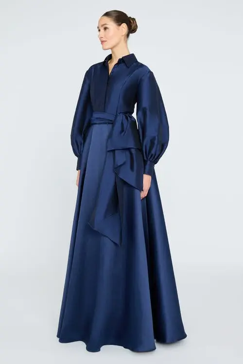 Theia Frieda Shirtdress Gown