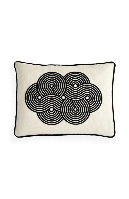 Jonathan Adler Pompidou B&w Pillow - Cloud