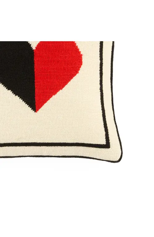 Jonathan Adler Hearts Needlepoint Pillow