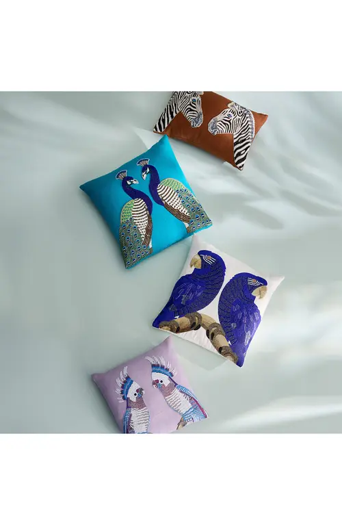 Jonathan Adler Zebra Beaded Pillow