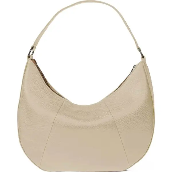 DEUX MAINS Saddle Shoulder Bag - Bone