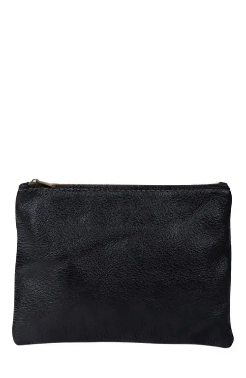 DEUX MAINS Woven Pouch - Black - Small