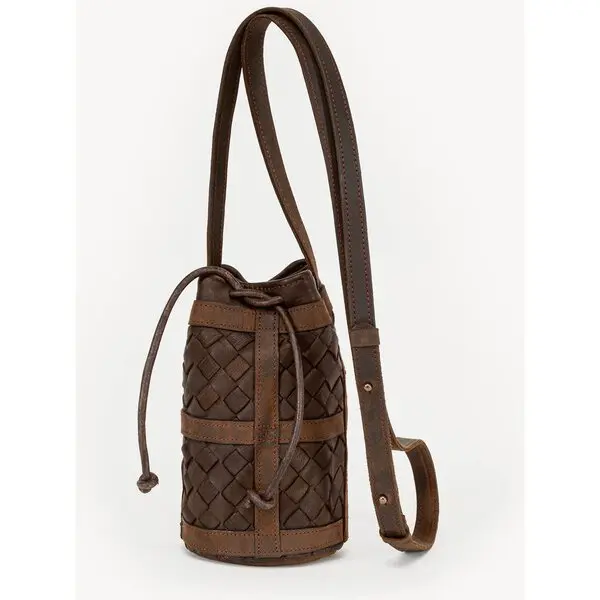 DEUX MAINS Mini Essential Bucket Bag - Brown