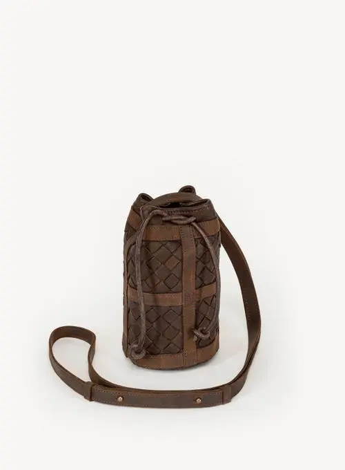 DEUX MAINS Mini Essential Bucket Bag - Brown