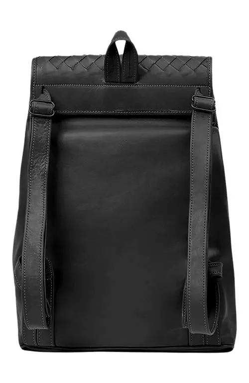DEUX MAINS Woven Leather Backpack
