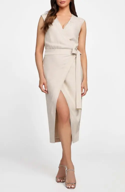 MARCIANO Jacquard Wrap Dress