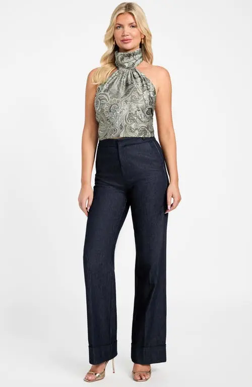 MARCIANO Treasure Paisley Halter Top
