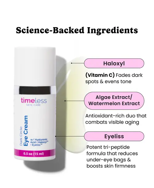 TIMELESS SKIN CARE Dark Circle Eye Cream With Peptide Complex Eye Cream - None