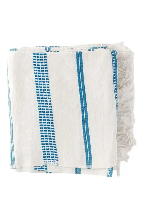 CREATIVE WOMEN Aden Cotton Tablecloth - Blue