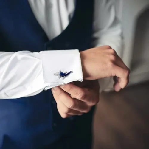 LINK UP Brightly Colored Crocodile Cufflinks