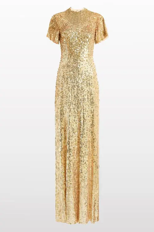 Jenny Packham Jourdain Sequin-embellished Gown - Illusion