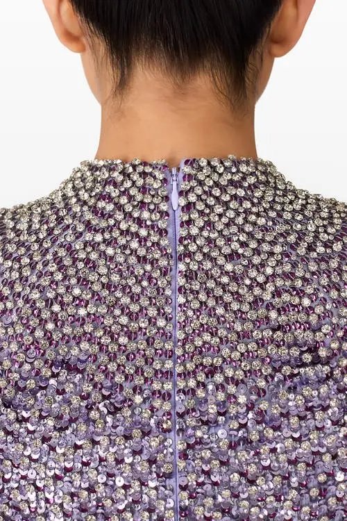 Jenny Packham Jourdain Sequin-embellished Gown - Viola
