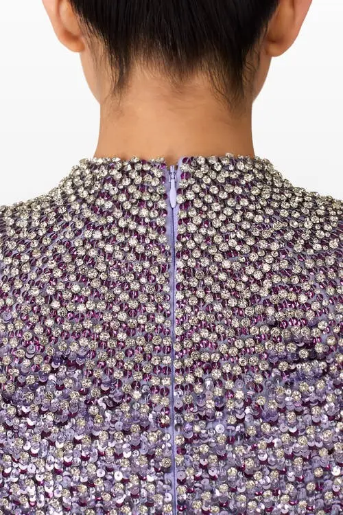 Jenny Packham Jourdain Sequin-embellished Gown - Viola
