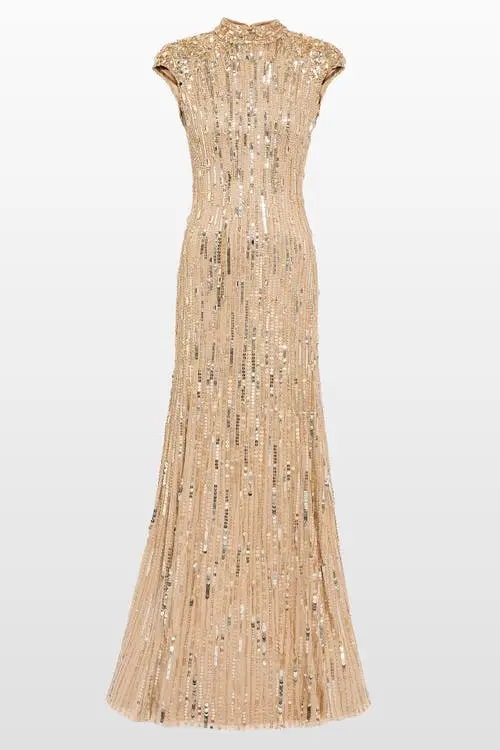 Jenny Packham Ernest Maxi Gown - Cashmere