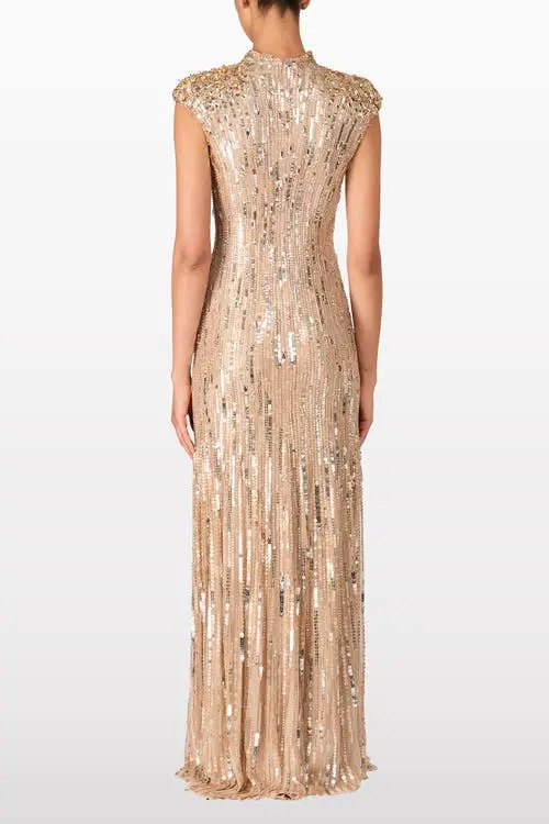 Jenny Packham Ernest Maxi Gown - Cashmere