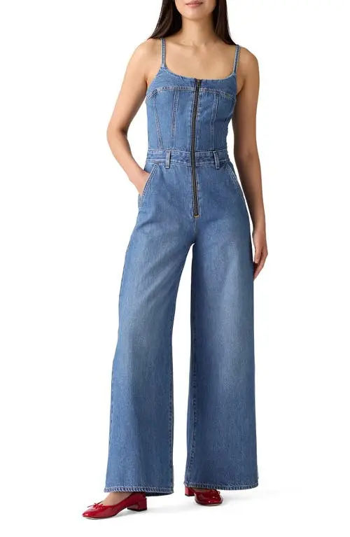 LEVI'S Bustier Denim Jumpsuit - Vintage Vibe