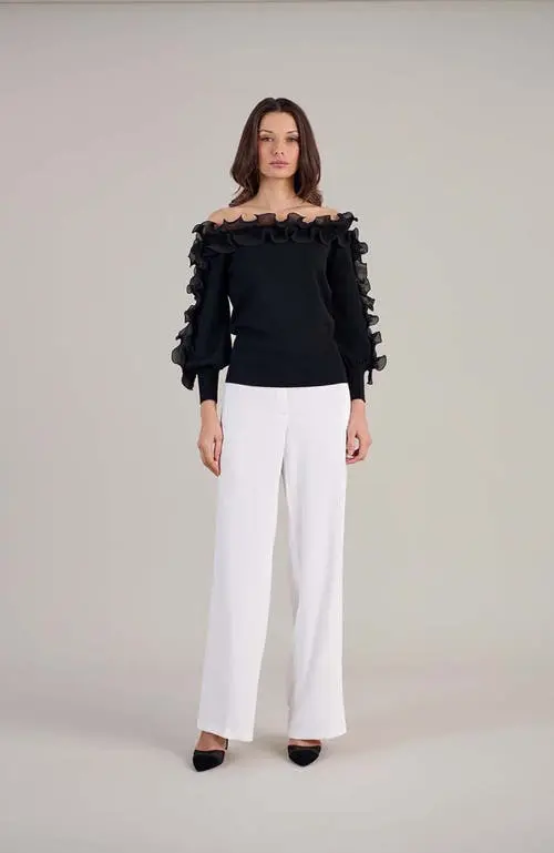 Anne Fontaine Catane Off-the-shoulder Cardigan