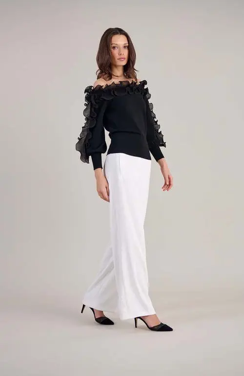 Anne Fontaine Catane Off-the-shoulder Cardigan