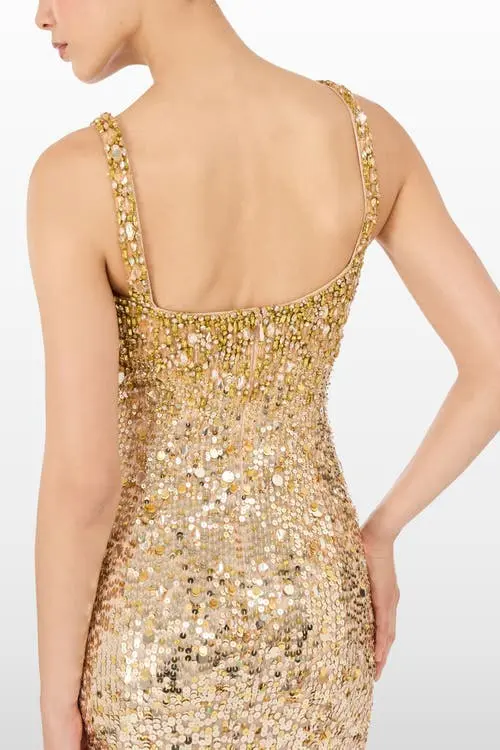 Jenny Packham Mirabeau Sequin-embellished Gown - Illusion